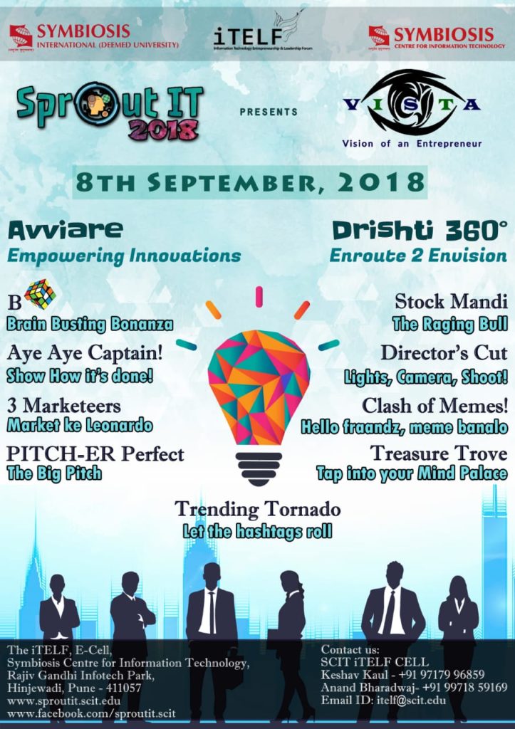 SCIT SproutIT 2018 : The Entrepreneurship Event You Should'nt Miss ...
