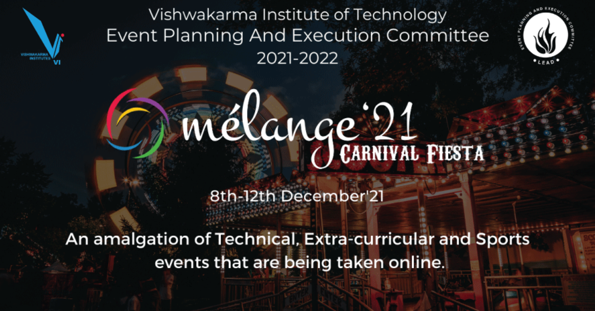 Melange’21 : Annual Intercollegiate Fest of VIT Pune Is All Set To Take ...