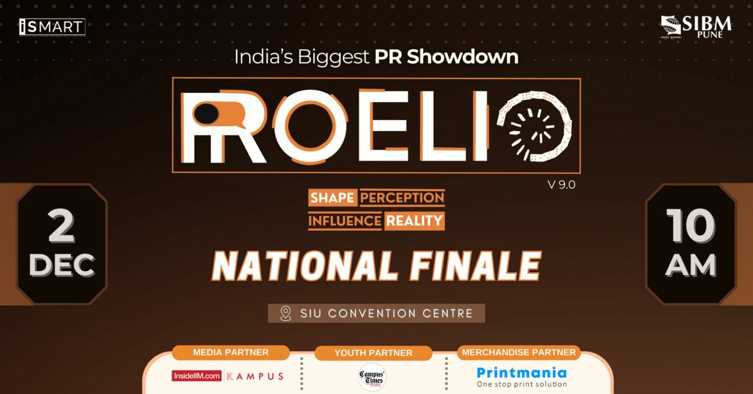PRoelio 9.0: Shaping Perceptions, Influencing Reality - Campus Times Pune