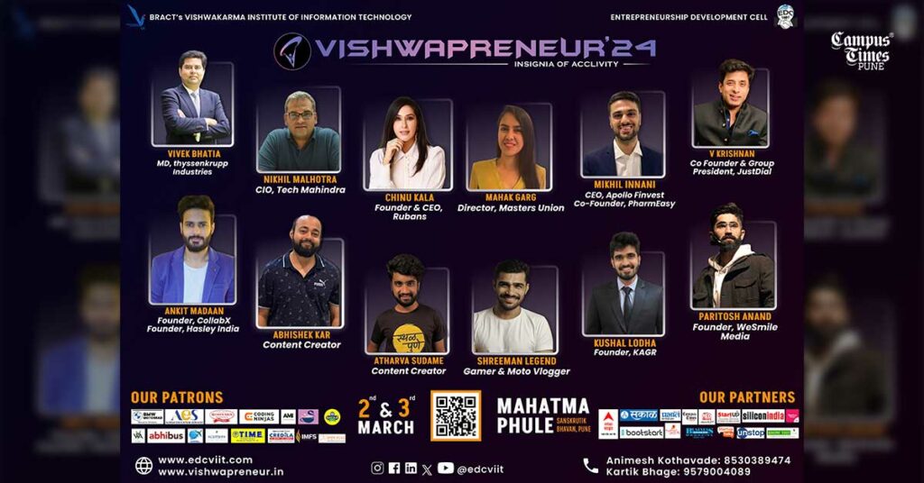 VIIT Vishwapreneur'24 - Pune's Biggest E-Summit is here | Mar 2,3