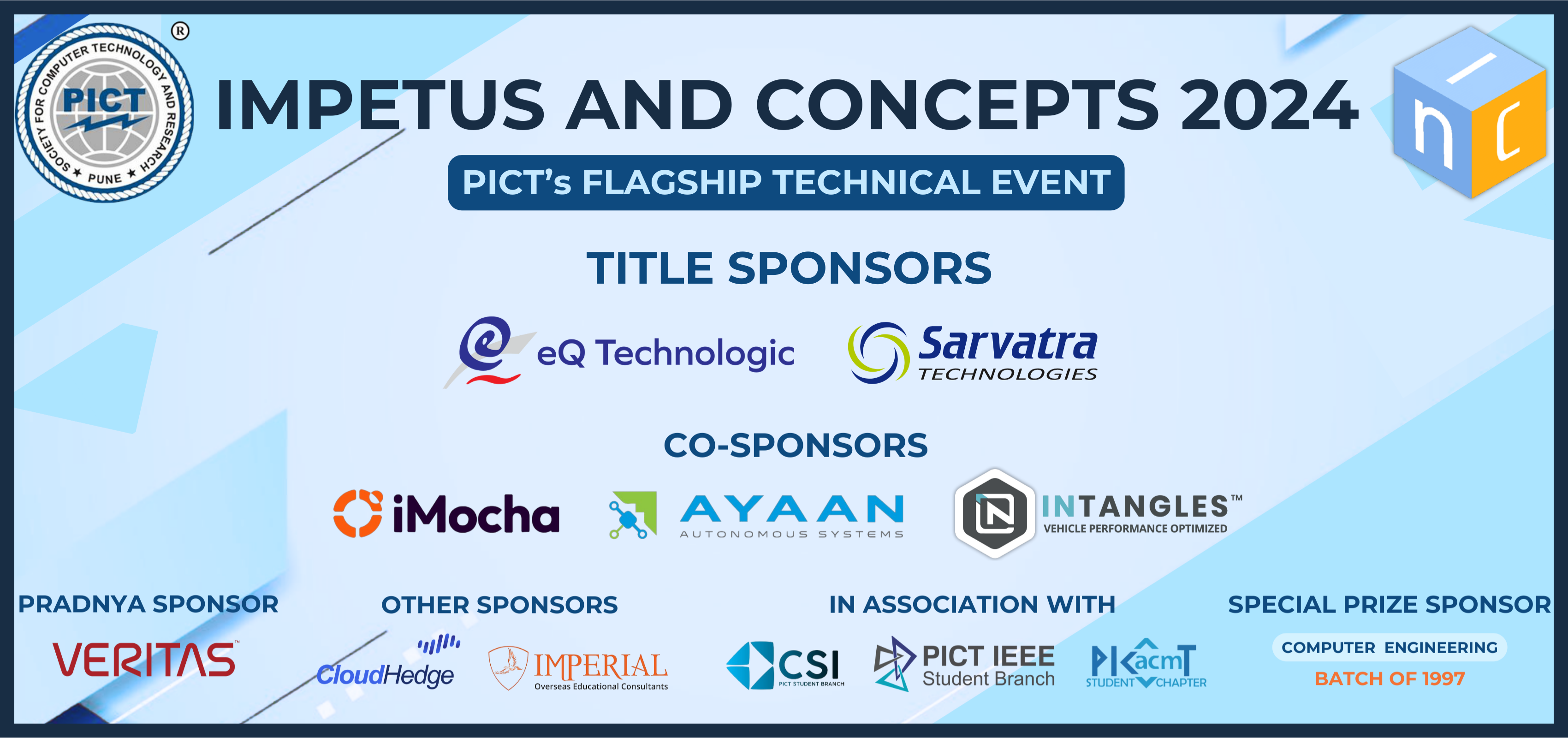 PICT InC 24 (Impetus and Concepts) is here! 5th - 7th April 2024