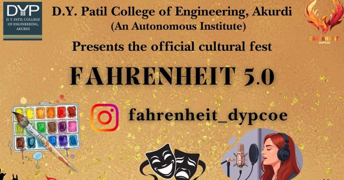 Fahrenheit Cultural Festival 2026 D.Y. Patil College of Engineering